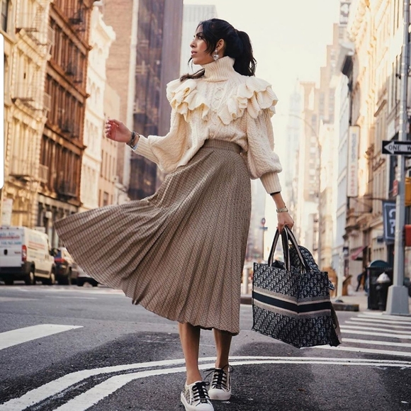 Zara | Sweaters | Last One Zara Ruffled Cable Knit Sweater | Poshmark